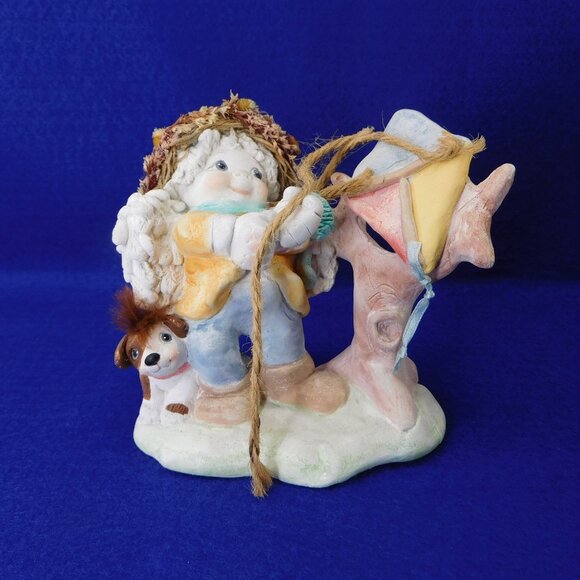 Accents | Vintage Dreamsicles Boy Angel Figurine Ride Like The Wind ...